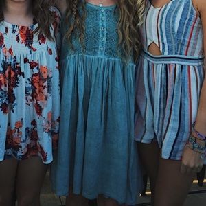 Oddy Dresses | Boutique Brand Dress Cream Turquoiseblack | Poshmark